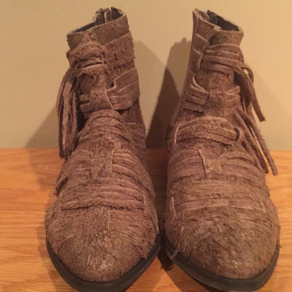 Free People | Shoes | Free People Distress Suede Decades Boots Eu 37 7 ...